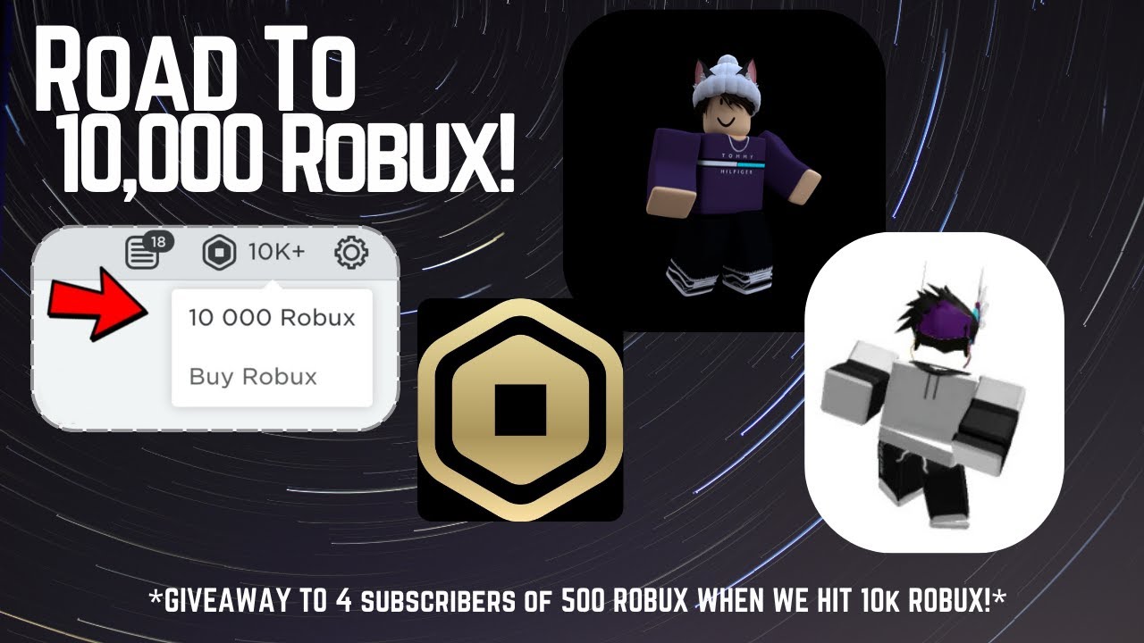 Road To 10k Robux! (DOING GIVEAWAY OF 500 ROBUX TO 4 PEOPLE WHEN WE HIT ...