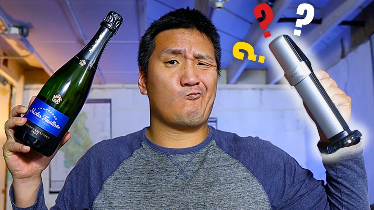 How to preserve CHAMPAGNE!!! CORAVIN SPARKLING Review & Tutorial - YouTube