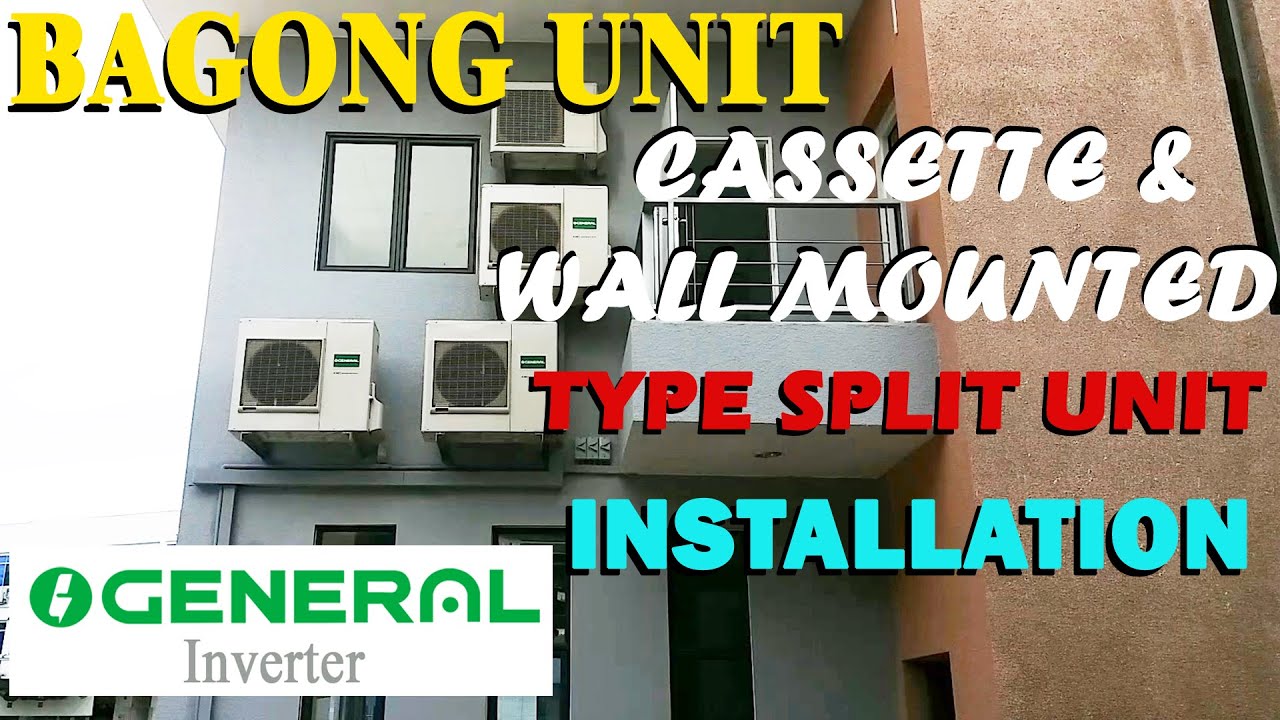 Installation of Cassette & Wall Mounted Type Split Unit | PINOY Ka TeCH ...