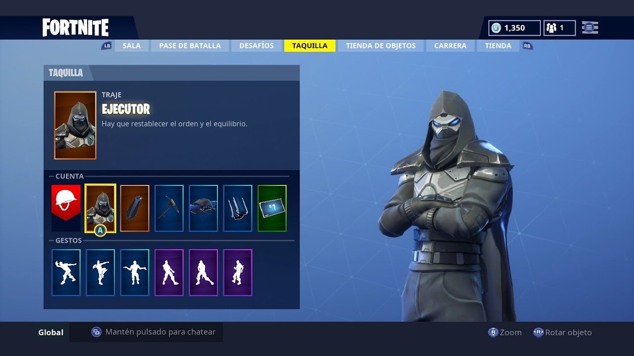 *NUEVA* SKIN EJECUTOR WIN - FORTNITE BATTLE ROYALE - YouTube