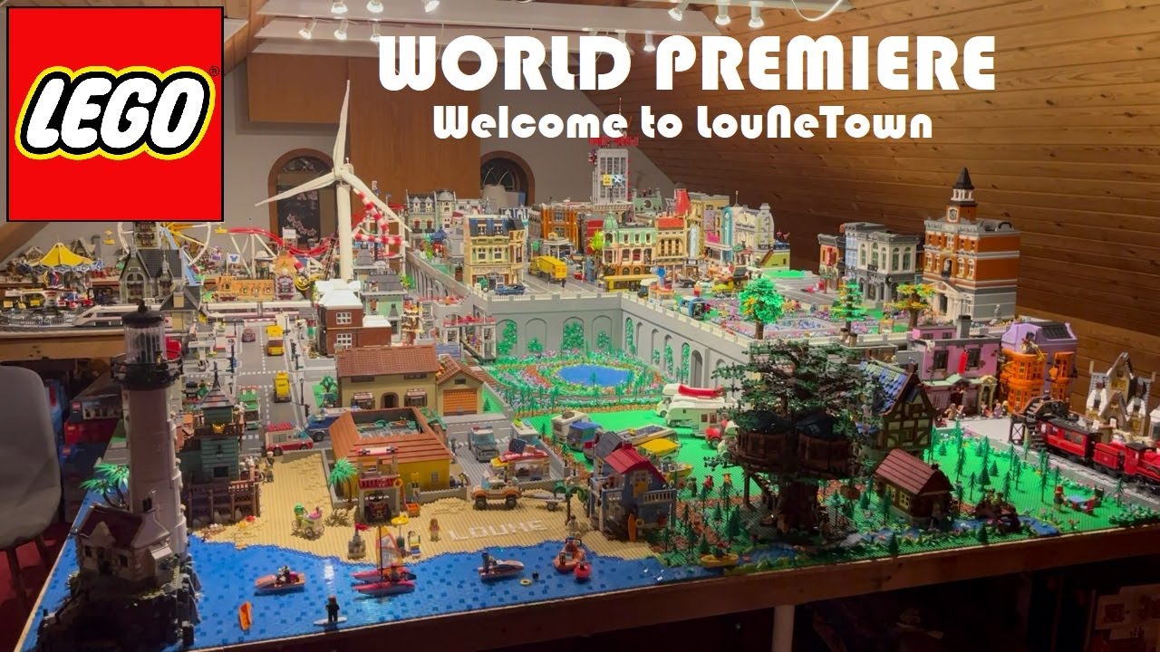 WORLD PREMIERE: first (YT) glance of LouNe Town (LEGO city update #1 ...