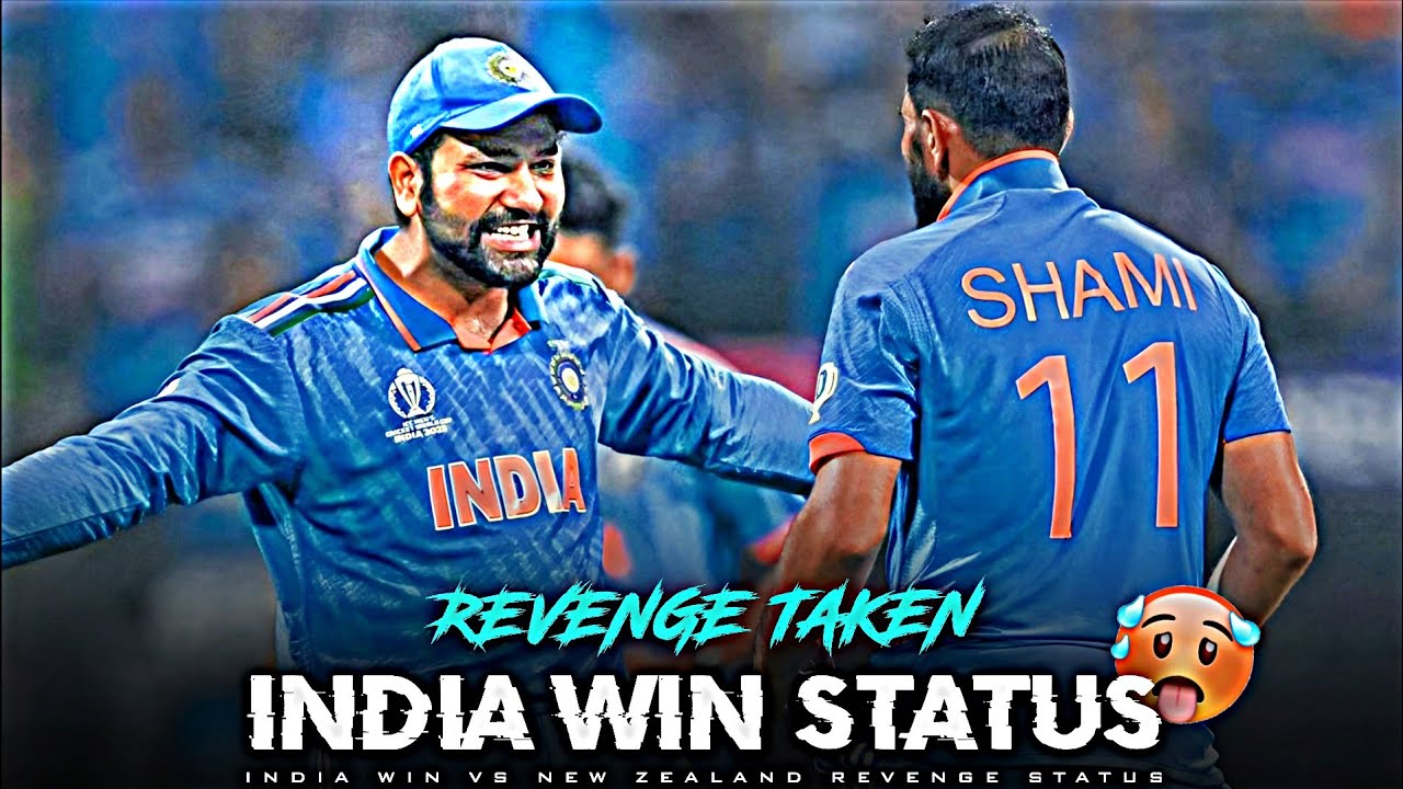India Win Status 🔥🥶🛐 • India win status today • India win against ...
