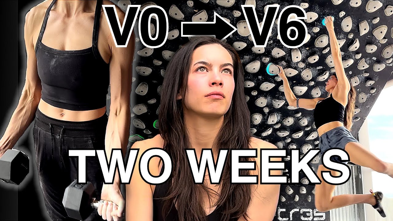 How fast can you progress in climbing? V0 to V6 in TWO WEEKS!? - YouTube