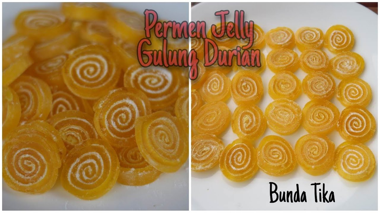 Permen Jelly Gulung Rasa Durian Murah Meriah Mudah Buatnya - YouTube