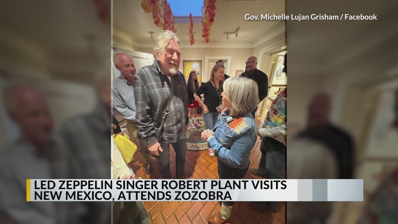 Led Zeppelin singer attends Zozobra - YouTube