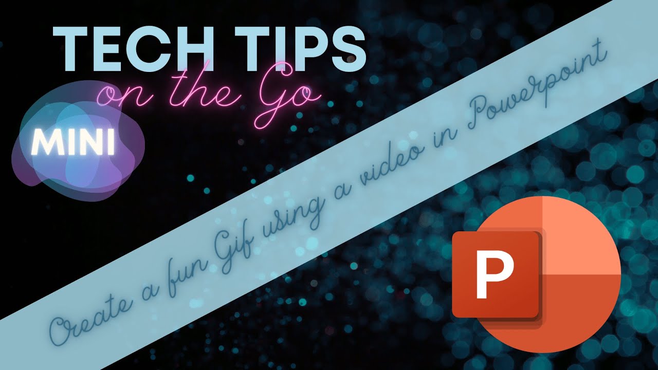 How to create a fun animated GIF using video in Powerpoint - YouTube
