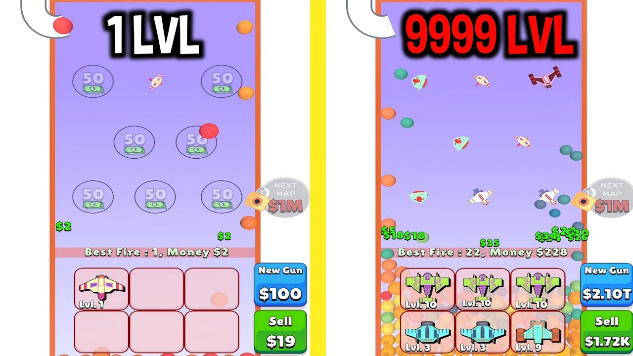 MAX LEVEL in Split Ball Gameplay - YouTube