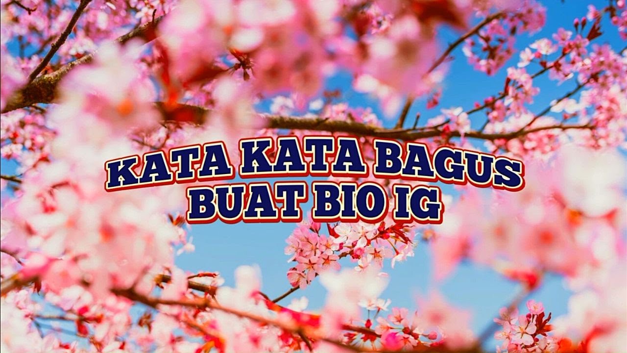 Kata Kata Bagus Buat Bio Ig - YouTube