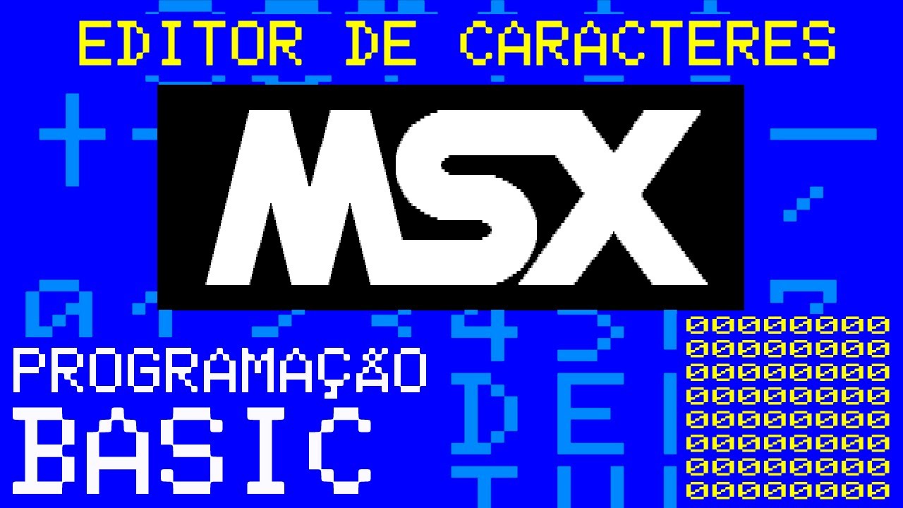 MSX BASIC 05 - Editor de Caracteres - YouTube