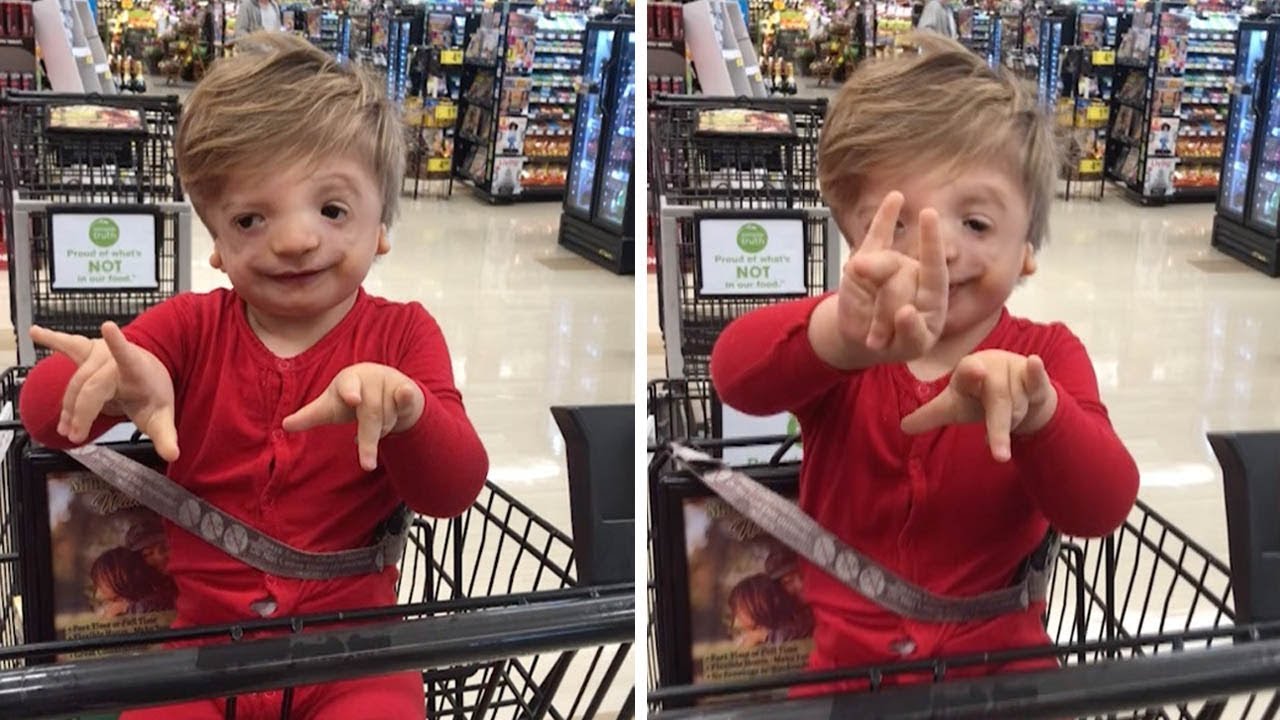 Boy Learns To Sign "I Love You" - YouTube