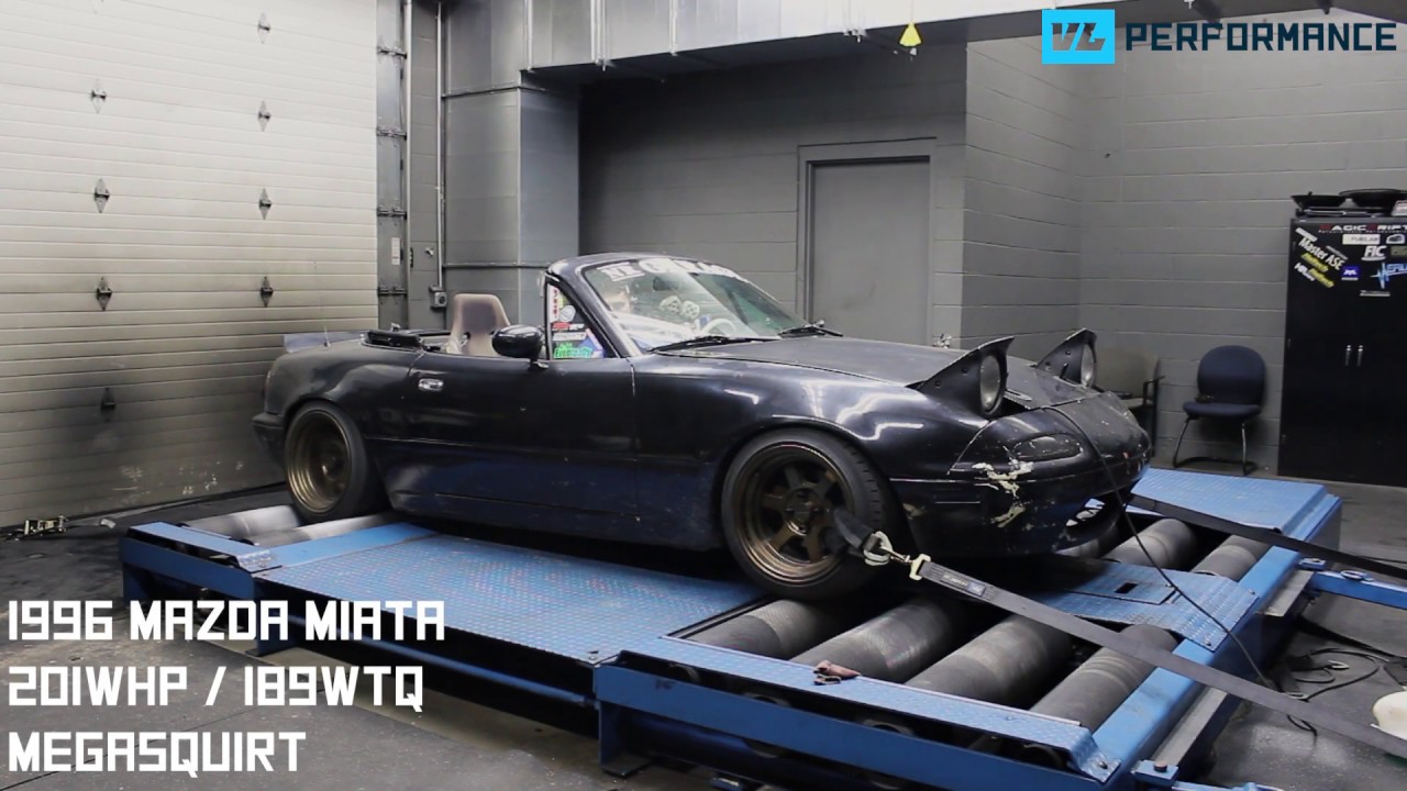 1996 Mazda Miata Turbo Tuned on Megasquirt MS2Pnp - YouTube