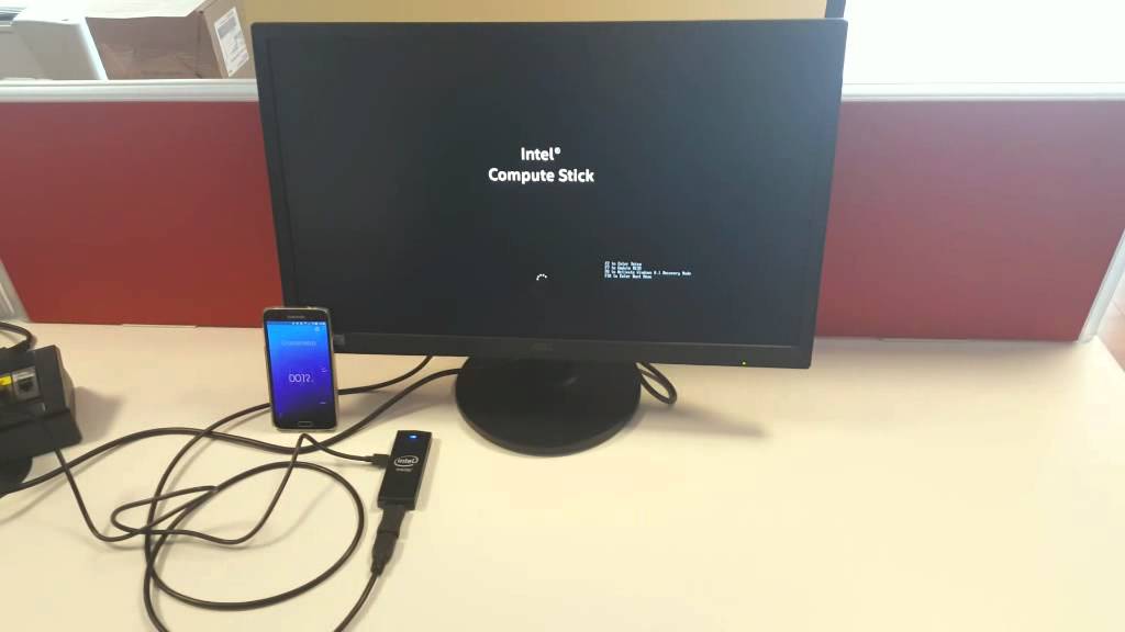 Intel Compute Stick boot - YouTube