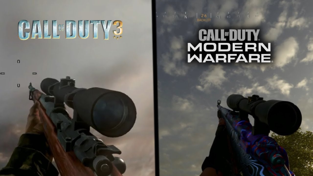 Same weapon different Cod (kar 98) Cod 3 vs MW19 - YouTube