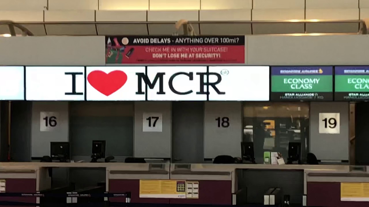 Manchester Airport Terminal 2 Main Check-In - YouTube