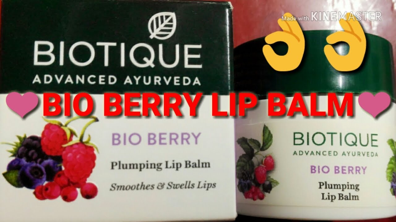 BIOTIQUE Bio Berry Plumping Lip Balm Review | Under 200 || - YouTube