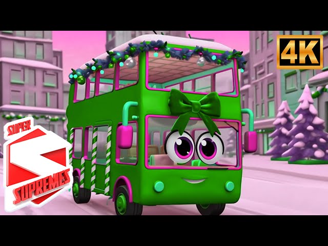 Wheels On The Bus Christmas - Nursery Rhymes & Xmas Carols - Videos For ...