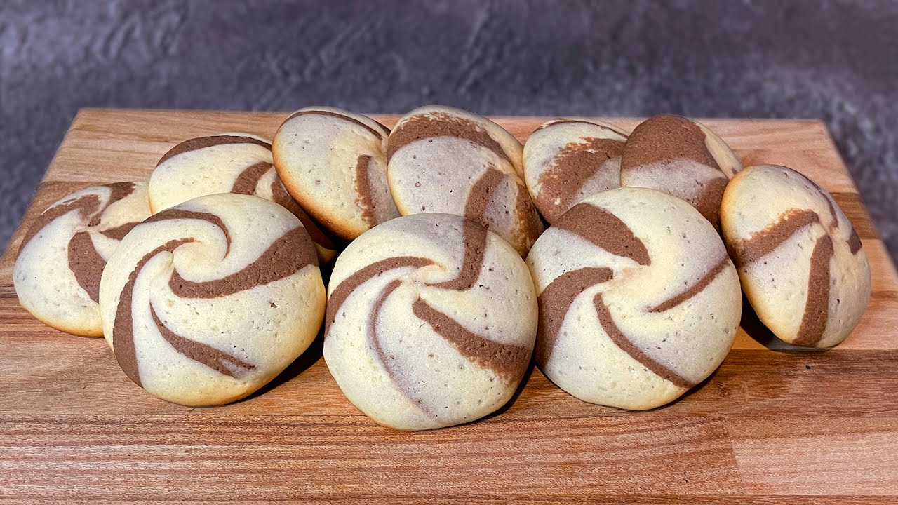 Zebra Cookies: Easy and Simple Recipe - YouTube
