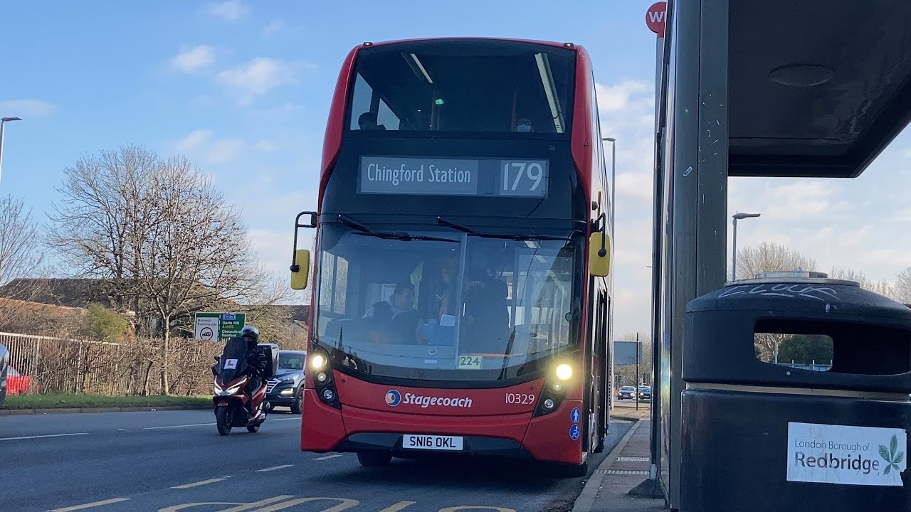 *RARE* + WEIRD ENGINE. Journey on SLN route 179 to Roding Lane South ...
