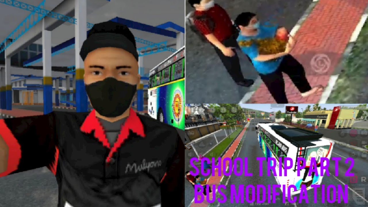 Bus simulator school trip part 2 bus modification video |BUSSID GAMER ...