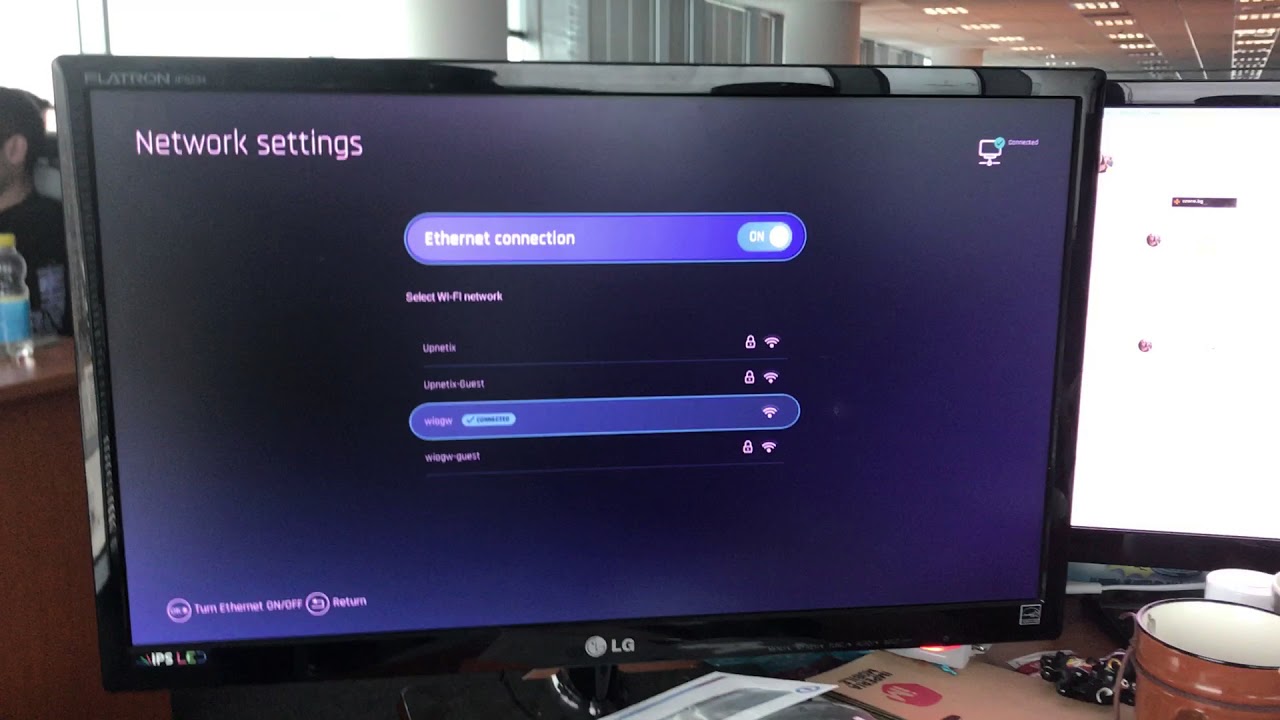 Ethernet button - YouTube