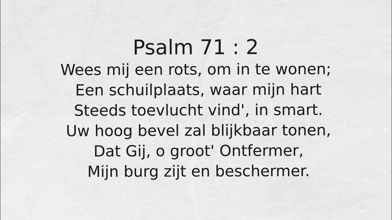 Psalm 71 2 Wees Mij Een Rots Om In Te Wonen YouTube psalm-71-2-wees-mij-een-rots-om-in-te-wonen-youtube