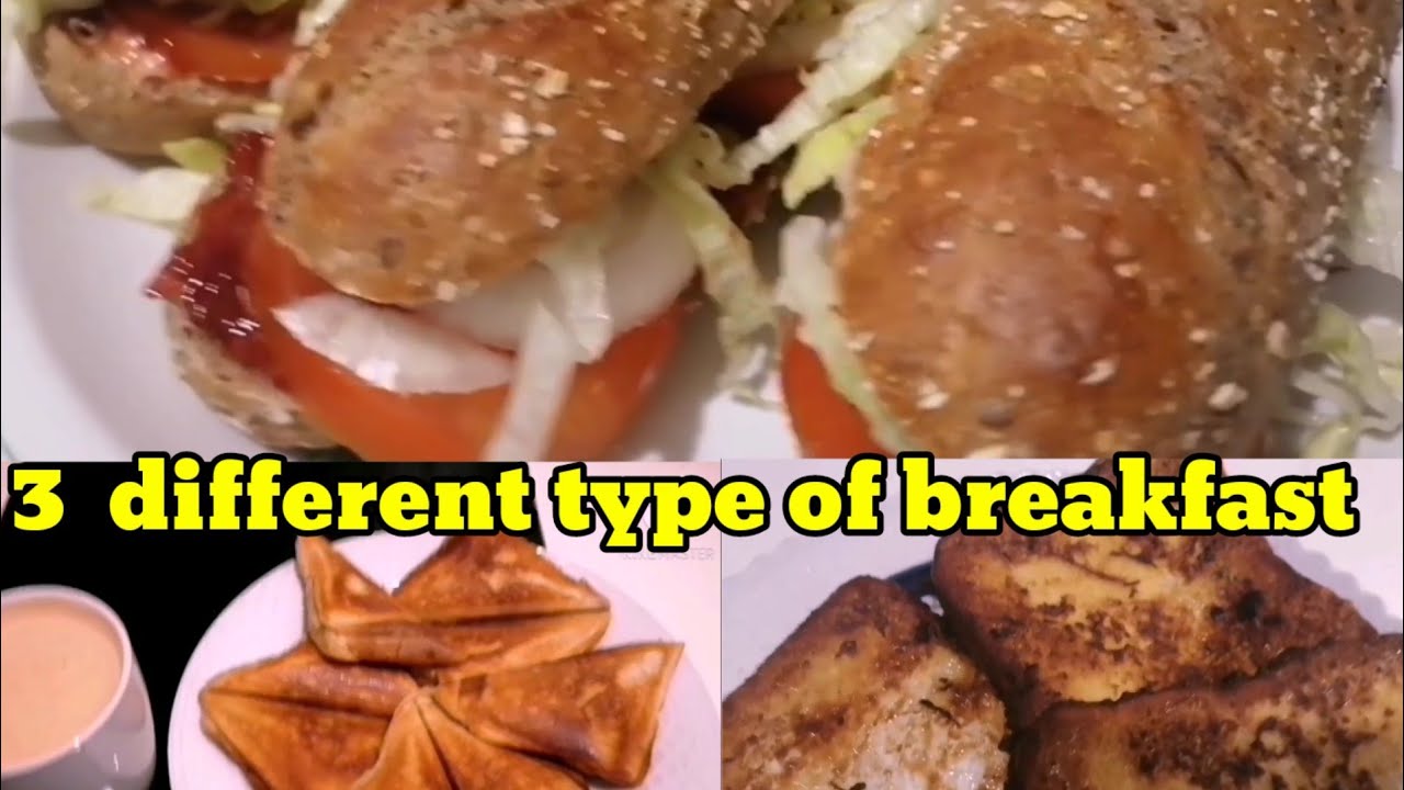 Making 3 different types of breakfast - YouTube