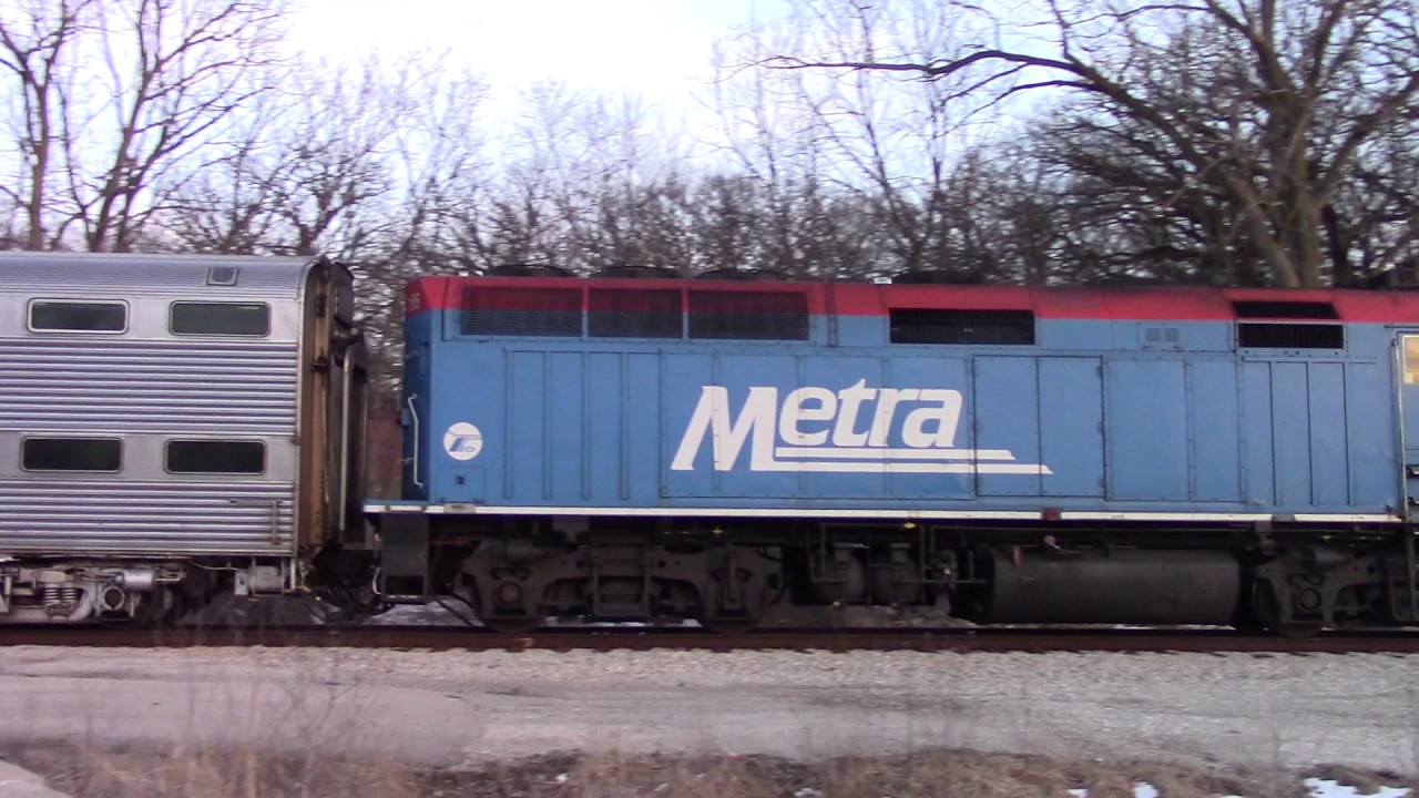 Metra 195 South New Lenox, IL 3/16/17 - YouTube