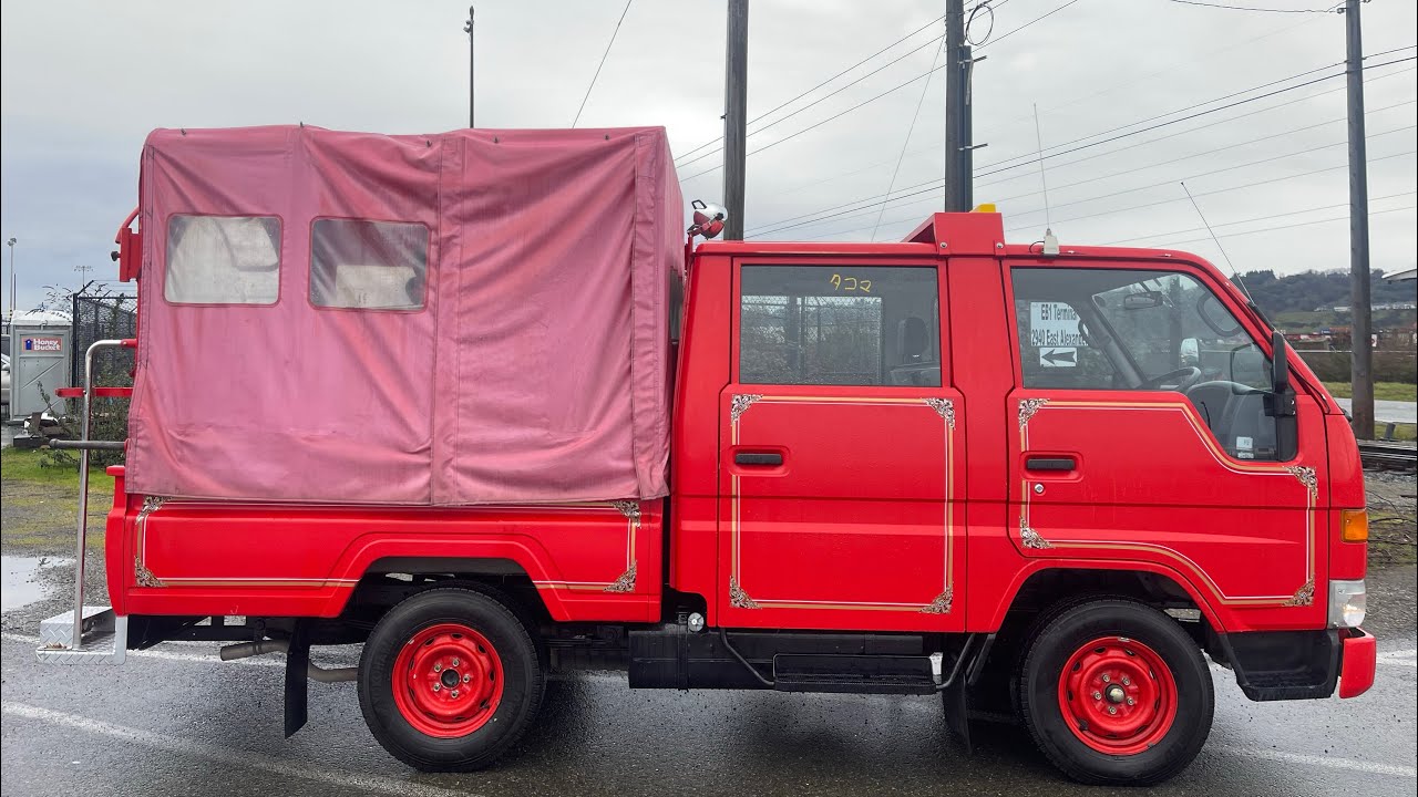 1995 Toyota Hiace Toyoace Dyna fire truck Crew Cab 2.0L gas only 6500 ...