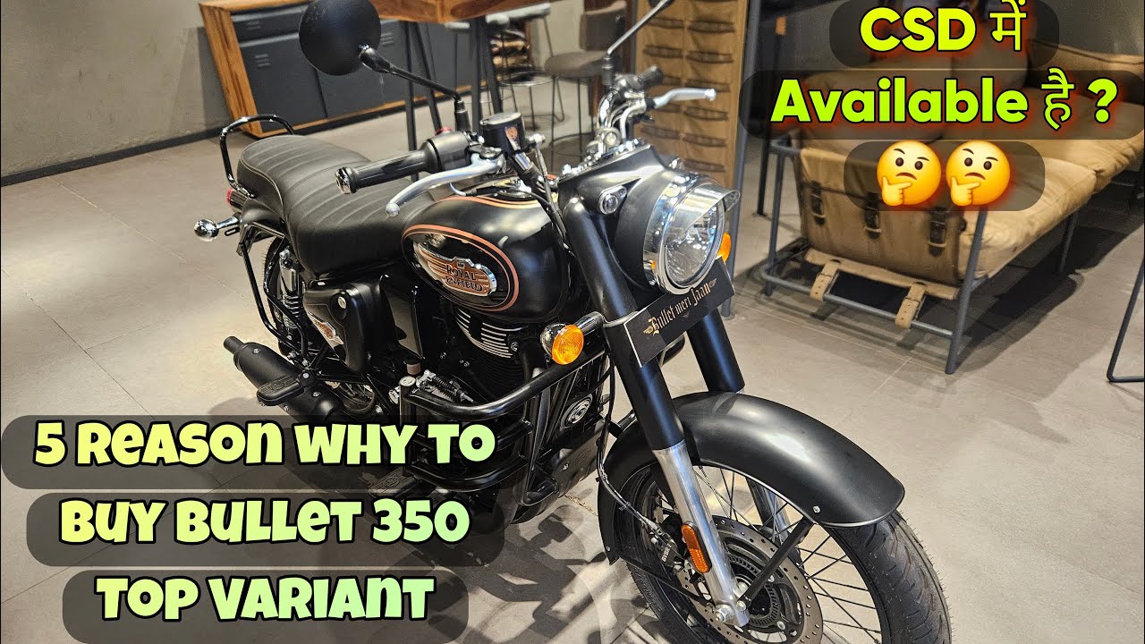 5 Reasons Why to Buy Bullet 350 Standard Top Model Black Gold in 2024 ...