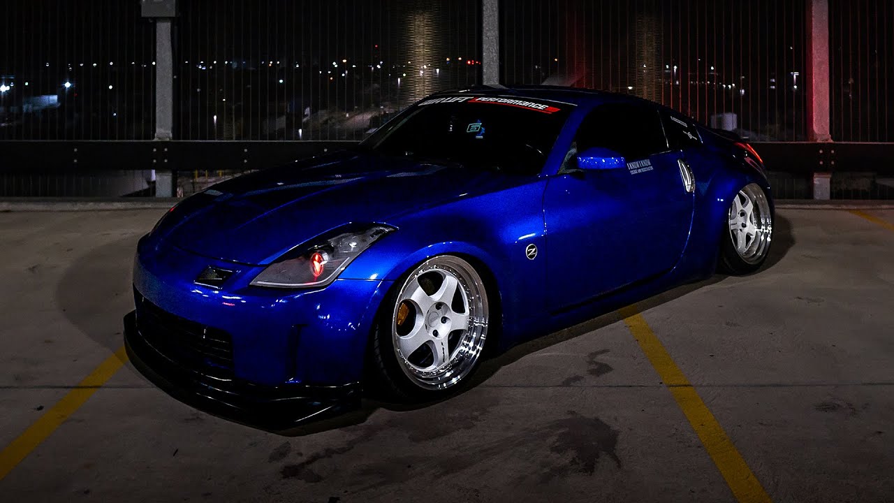 Bagged 350z Spits FLAMES on Highway | 4K - YouTube