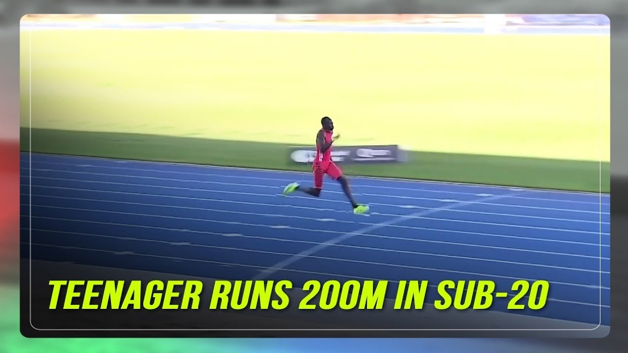 Australian teen Gout clocks under 20 seconds for 200m run with wind assistance - YouTube