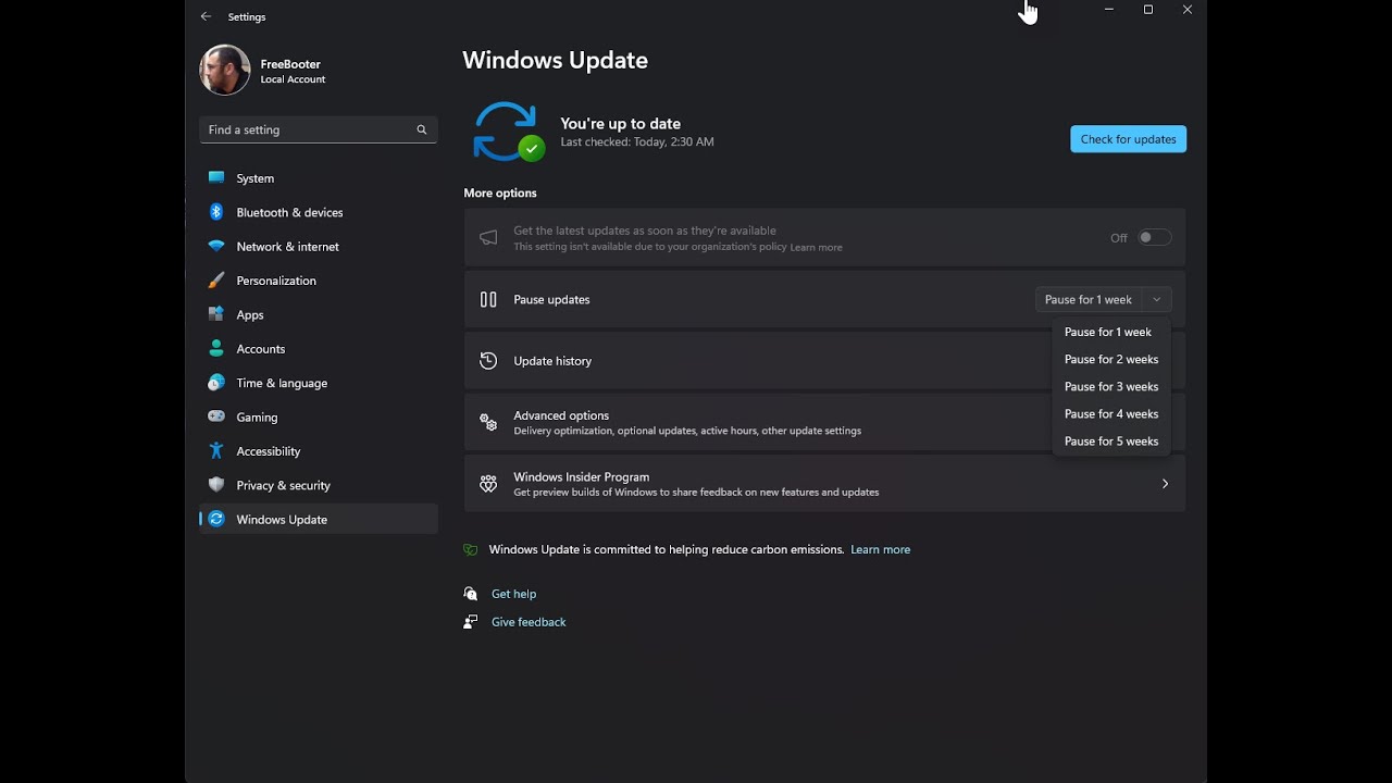 How to Change Maximum Days to Pause Windows Update in Windows 11 - YouTube