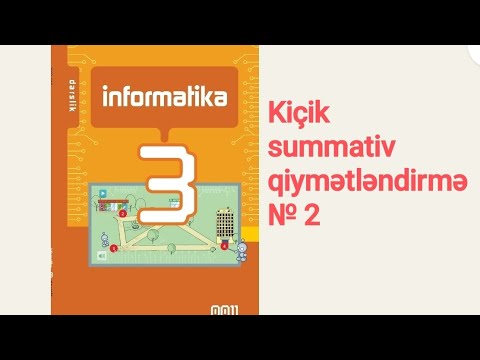 Kiçik summativ qiymətləndirmə 2 informatika 3-cü sinif #informatika #summative #imtahan 