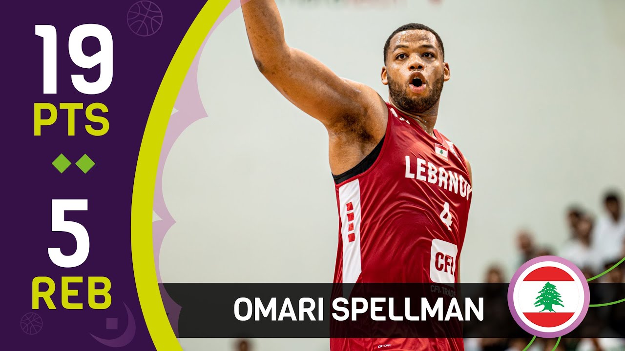 Omari Spellman (19 PTS) | Top Performer | UAE vs LBN | FIBA Asia Cup ...