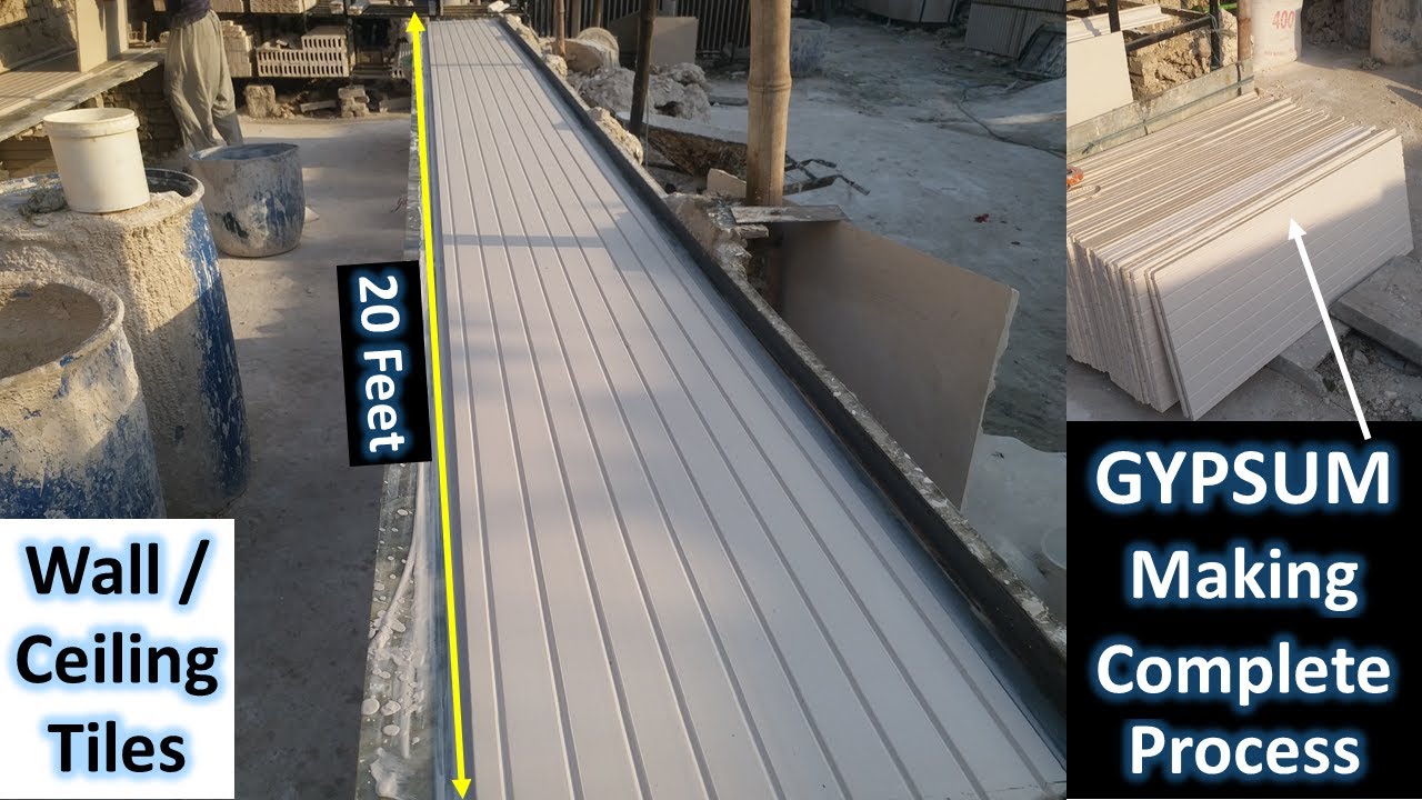 Amazing Cement & Gypsum Crafts for wall tiles complete process / Expose ...