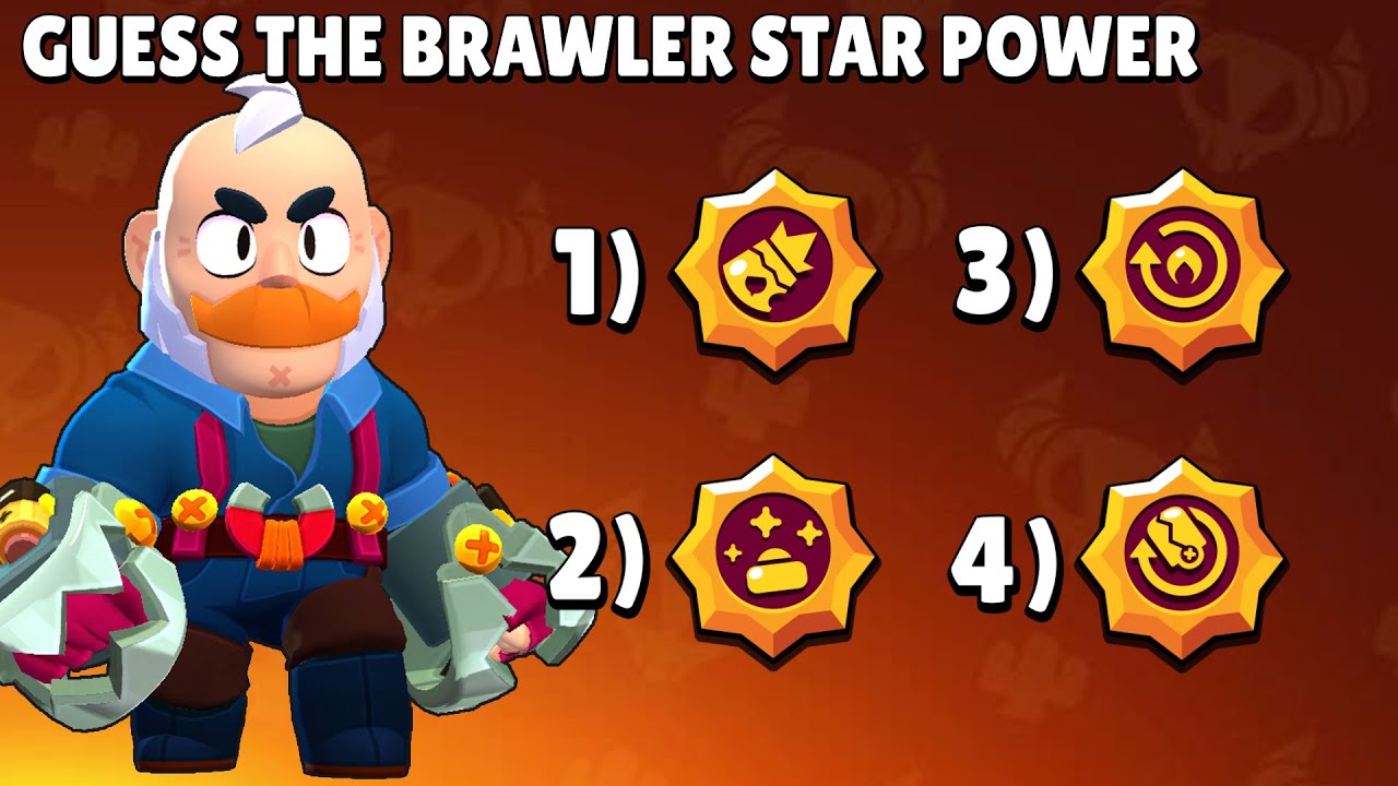 GUESS THE BRAWLER STAR POWER | Brawl Stars Quiz - YouTube