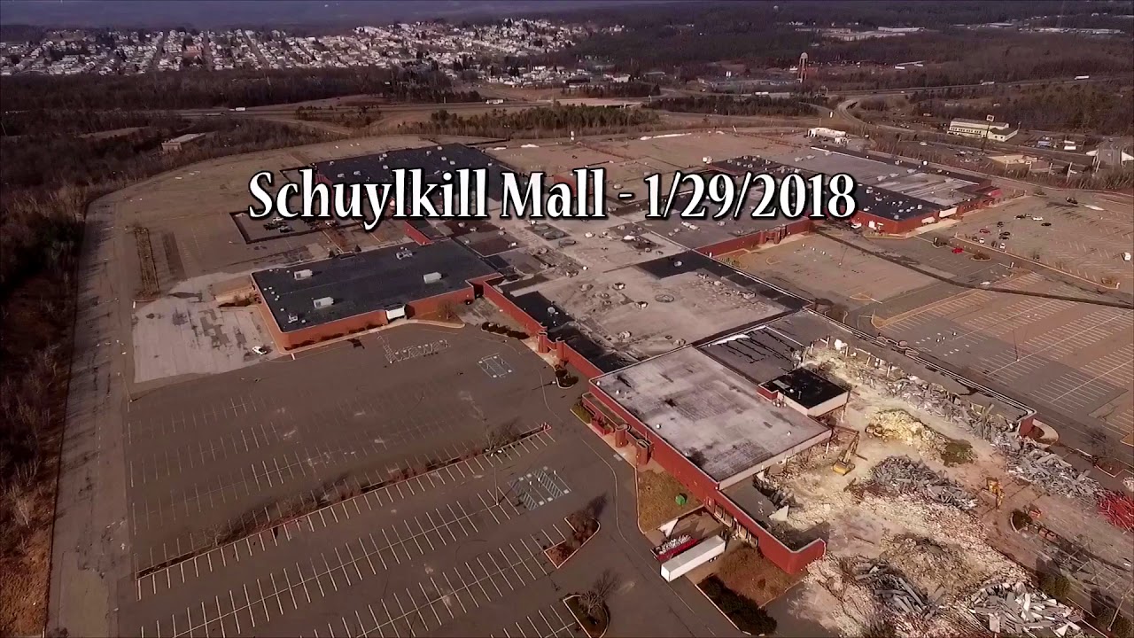 Demo Begins On The Schuylkill Mall - YouTube