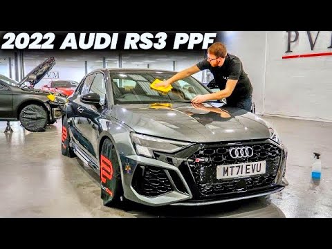 Custom PPF Kit Designed & Applied To 2022 AUDI RS3 8Y - YouTube