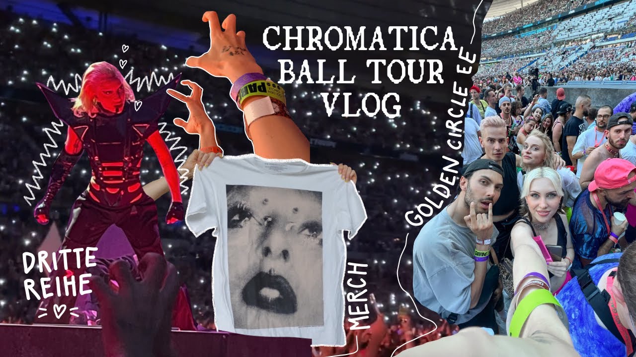 CHROMATICA BALL PARIS VLOG 💗⚔️ one of the best concerts ever 🥺 merch ...