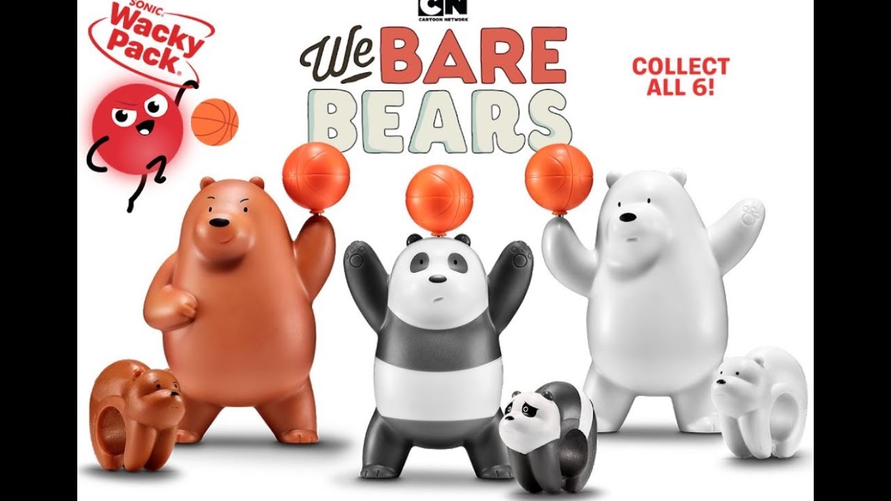 We Bare Bears Sonic Wacky Pack Collectibles March 2019! - YouTube