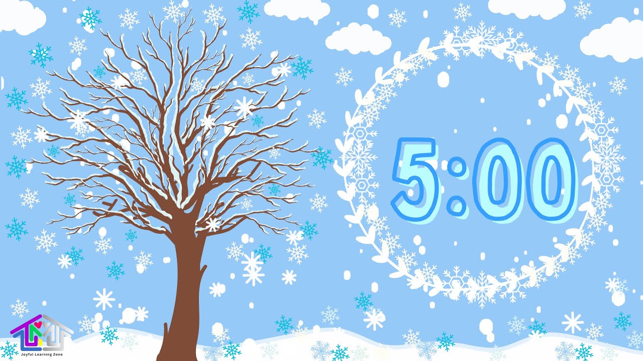 5-Minute Countdown Timer with Music & Alarm |Winter 🤍🎼⏰ ️ - YouTube