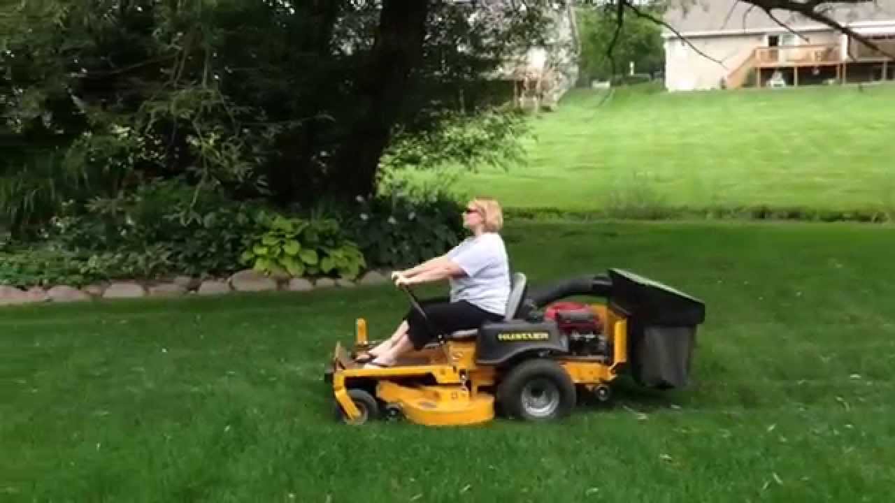 Riding a Zero-Turn Lawnmower for the First Time - YouTube