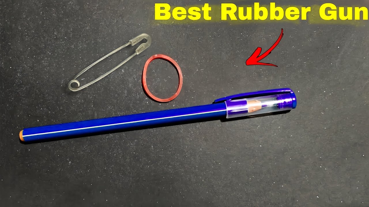 how to make pen gun easy at home (pen gun) - YouTube