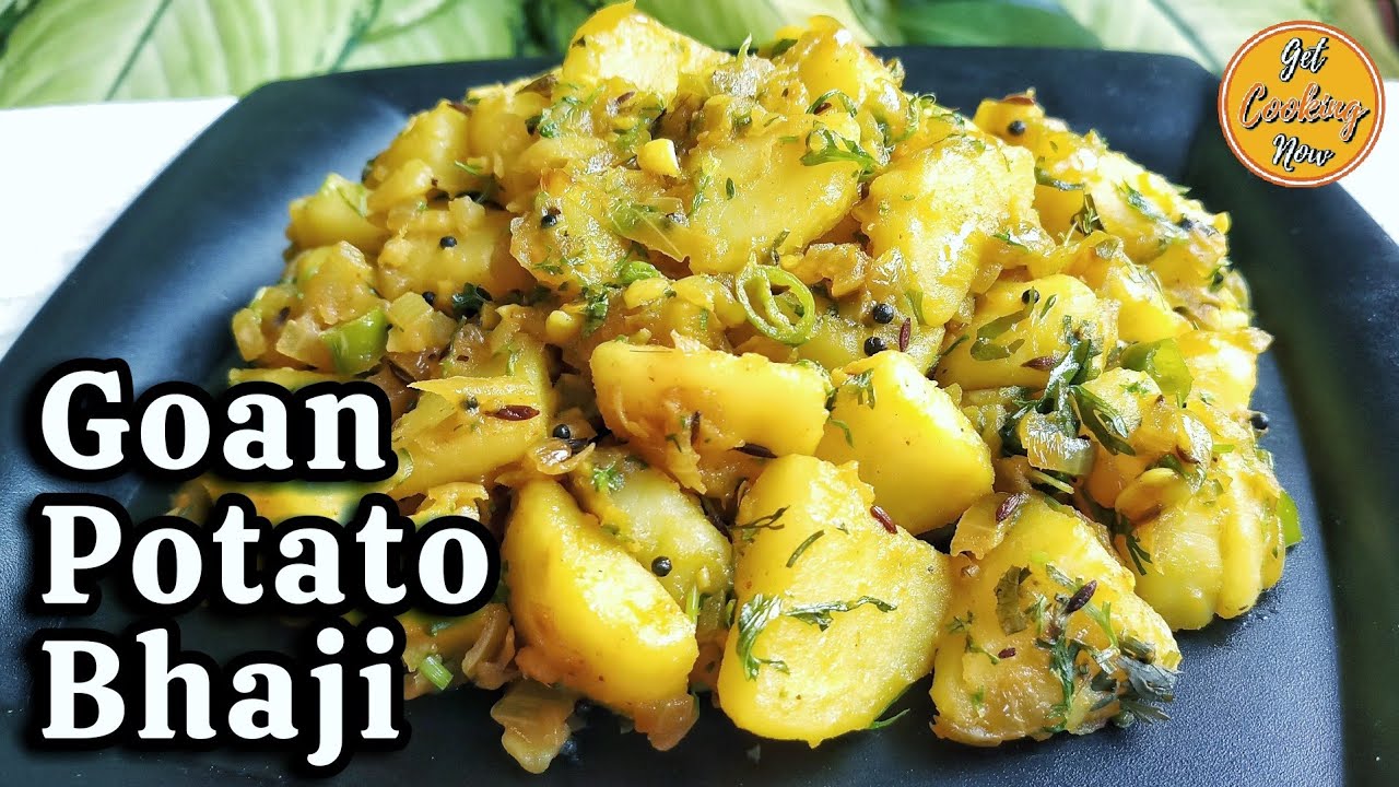 Goan Potato Bhaji Recipe | How to make restaurant style Goan Potato ...