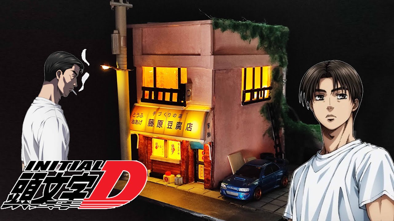 Initial D How to Make Diorama Realistic Fujiwara Tofu Shop (Initial D ...