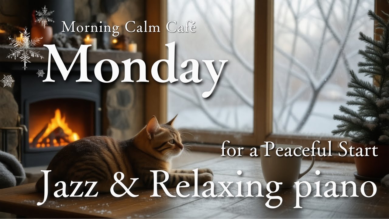 ☕Monday Morning Calm Café: Jazz & Relaxing piano for a Peaceful Start ...