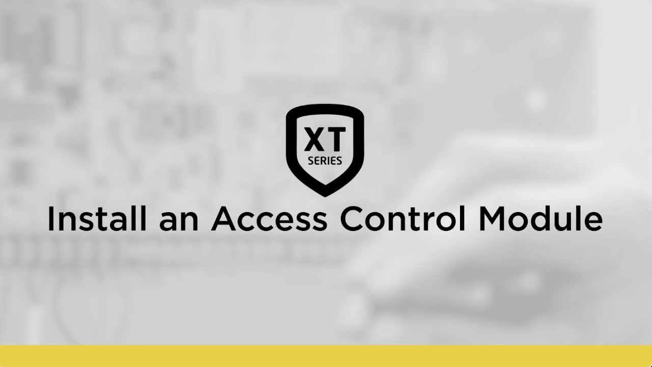 How to Install an Access Control Module to an XT Series Panel - YouTube