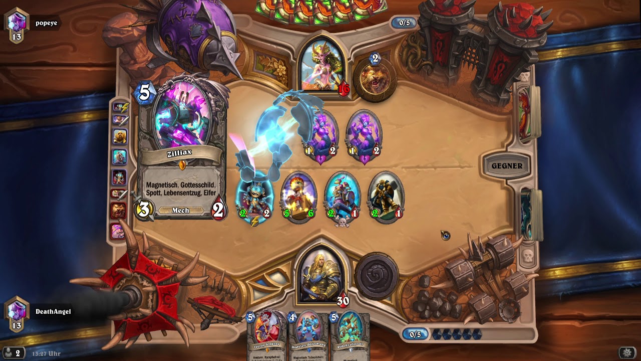 Hearthstone Mech Pala vs Druid - YouTube