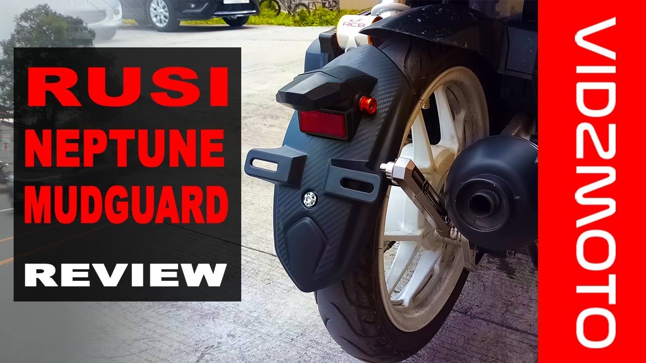 RUSI Neptune Mudguard on Honda Click 150i - YouTube