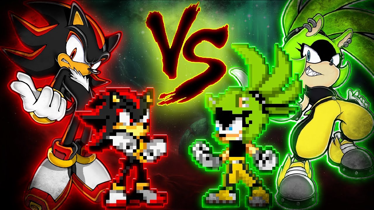 Shadow the Hedgehog VS Surge the Tenrec (MUGEN Sprite Battle) - YouTube